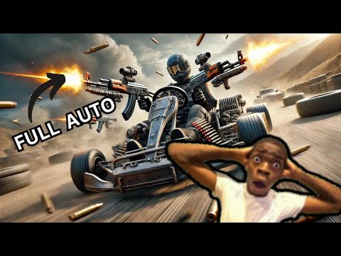 i put two machine guns on a go-kart - YouTube