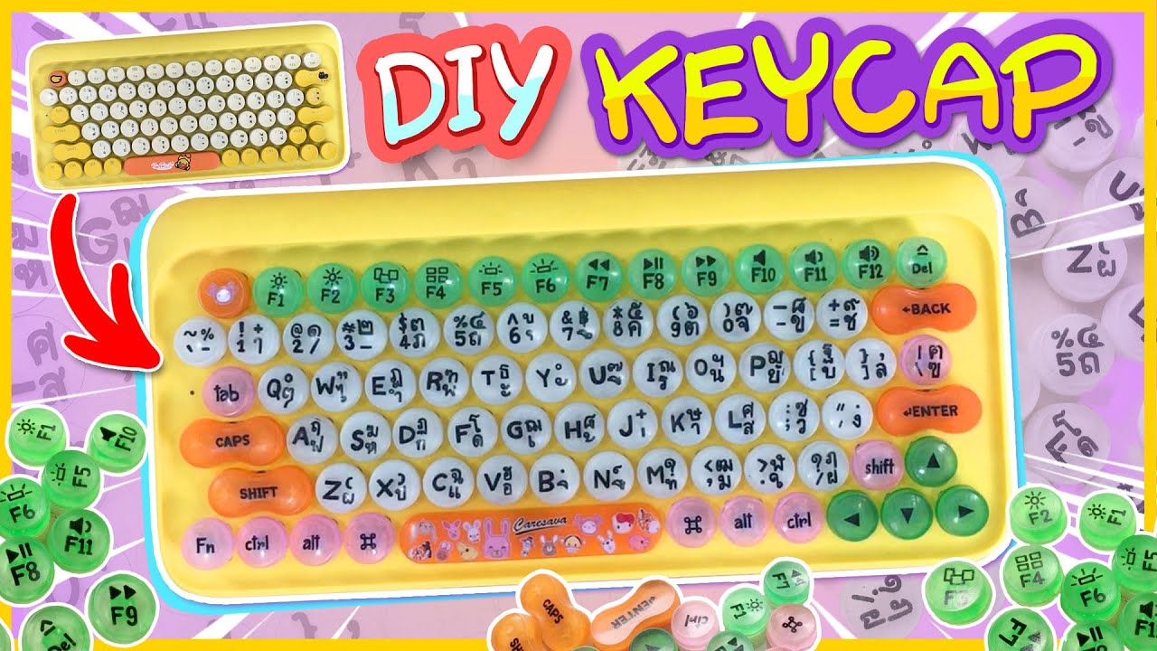 DIY KEYCAP | by CARESAVA - YouTube