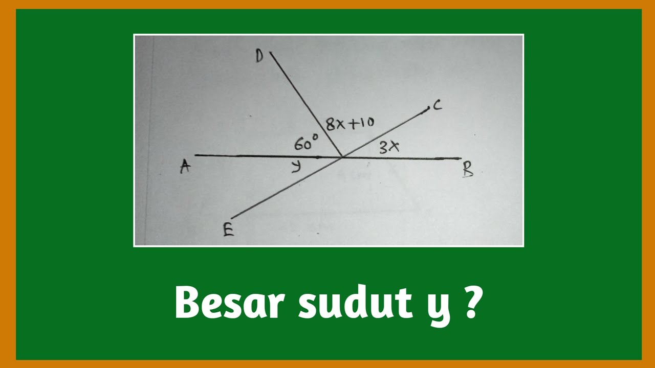 cara menghitung besar sudut pelurus - YouTube