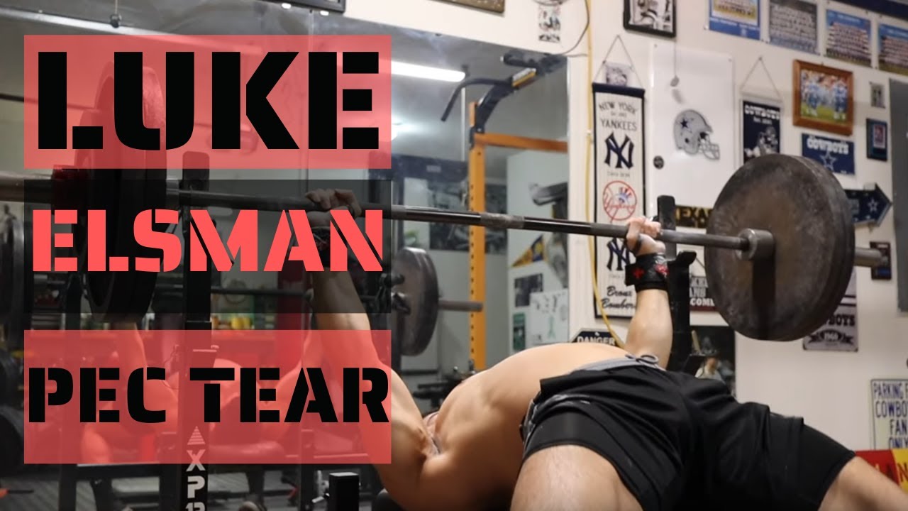 Luke Elsman Pec Tear Reaction - YouTube