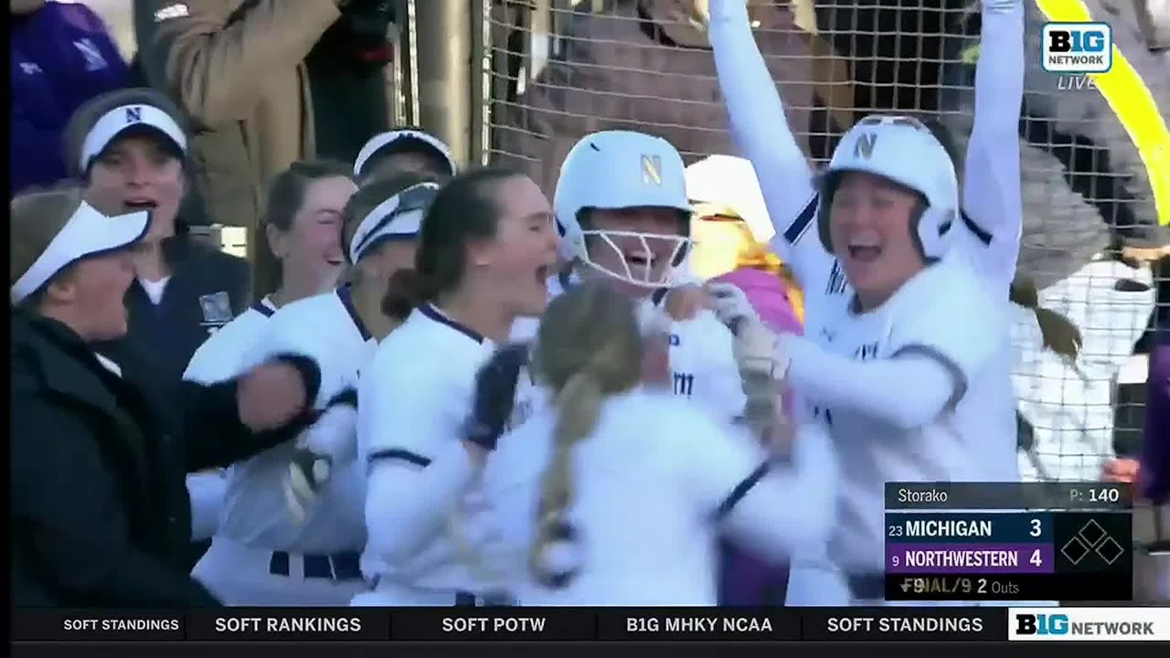 Softball - Wildcats Rally, Take Down Michigan in Extra Innings (4/1/22 ...