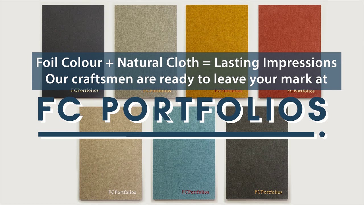 Custom Cloth Folders Covers - Letterpress Foiling on Cloth - YouTube