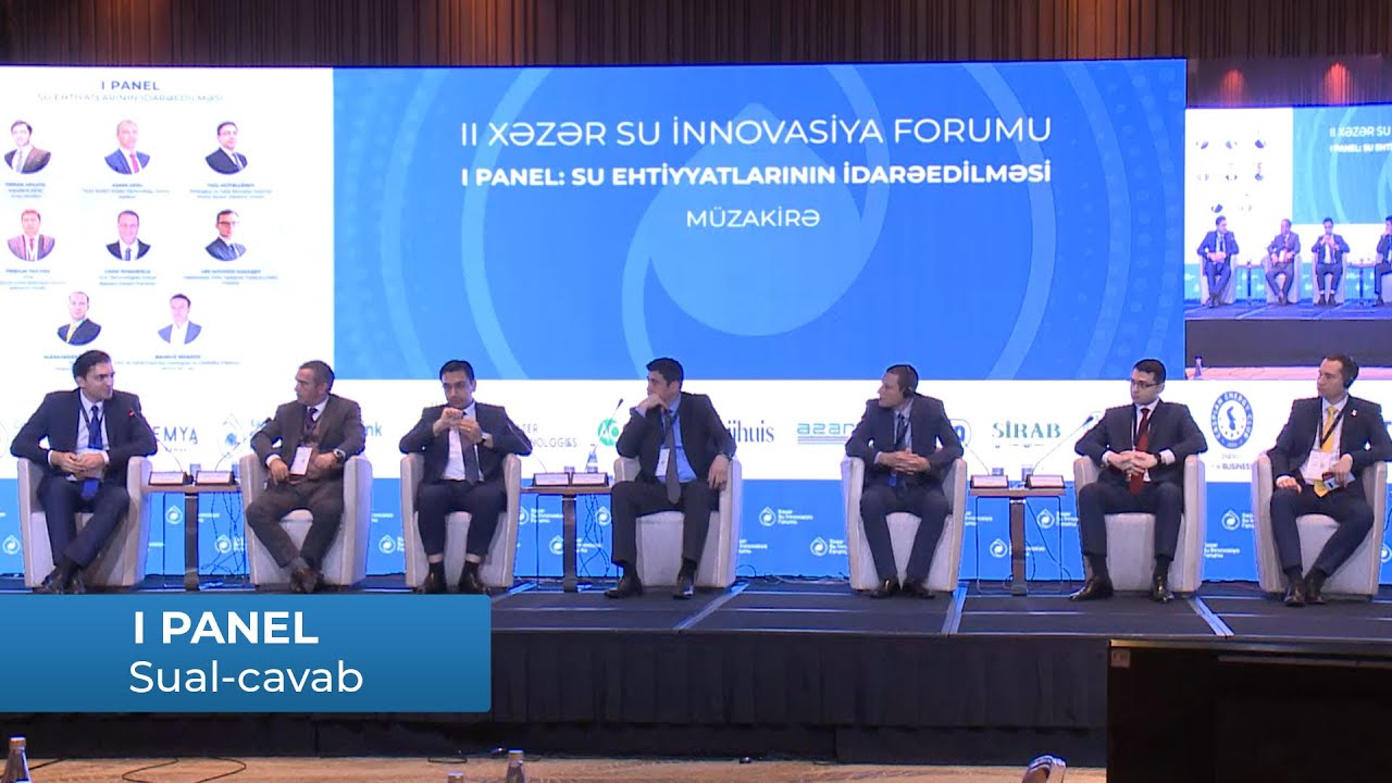 Xəzər Su İnnovasiya Forumu 2023 / I Panel Sual - Cavab - YouTube
