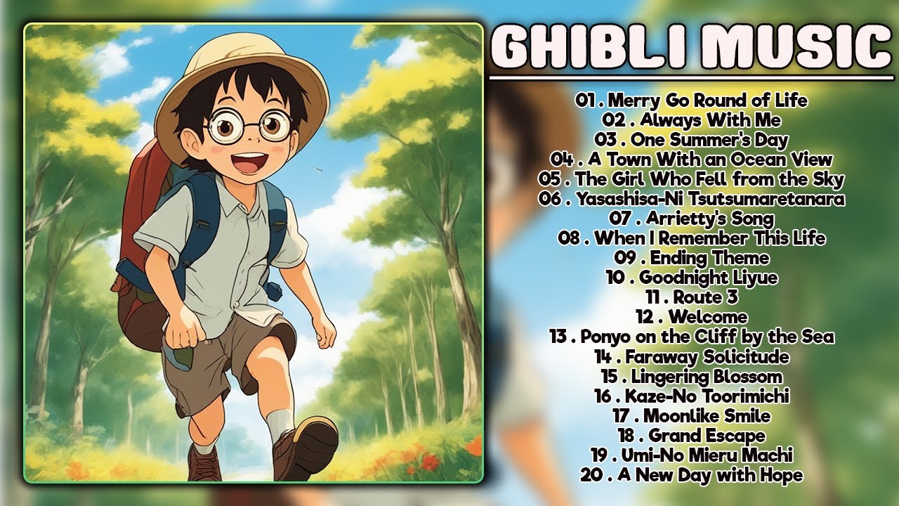 2 HOUR 】Ghibli Top Songs Ost 🎞️ Ghibli Song Playlist 🌷 Piano Ghibli ...