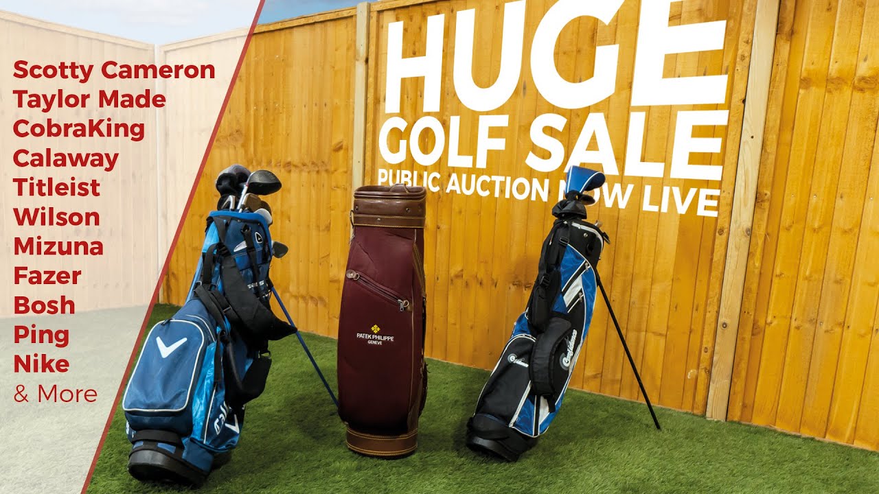 HUGE GOLF CLUB & ACCESSORIES SALE | Online Public Auction - YouTube