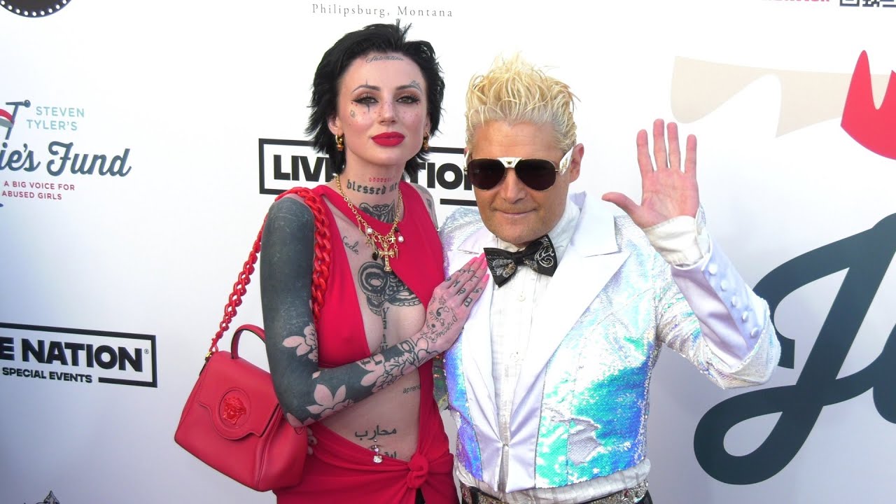 Adrien Skye and Corey Feldman on the red carpet at Steven Tyler’s 6th ...