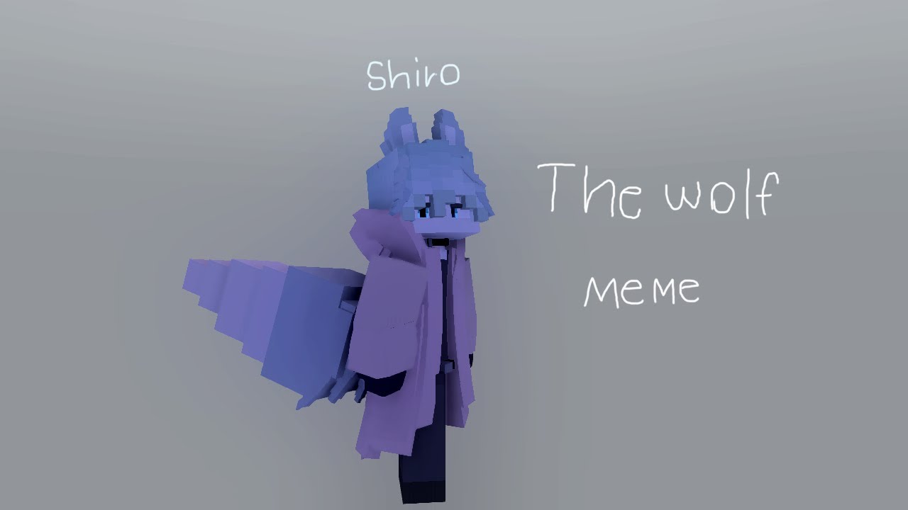 The Wolf meme |minecraft animation [ bna ] - YouTube