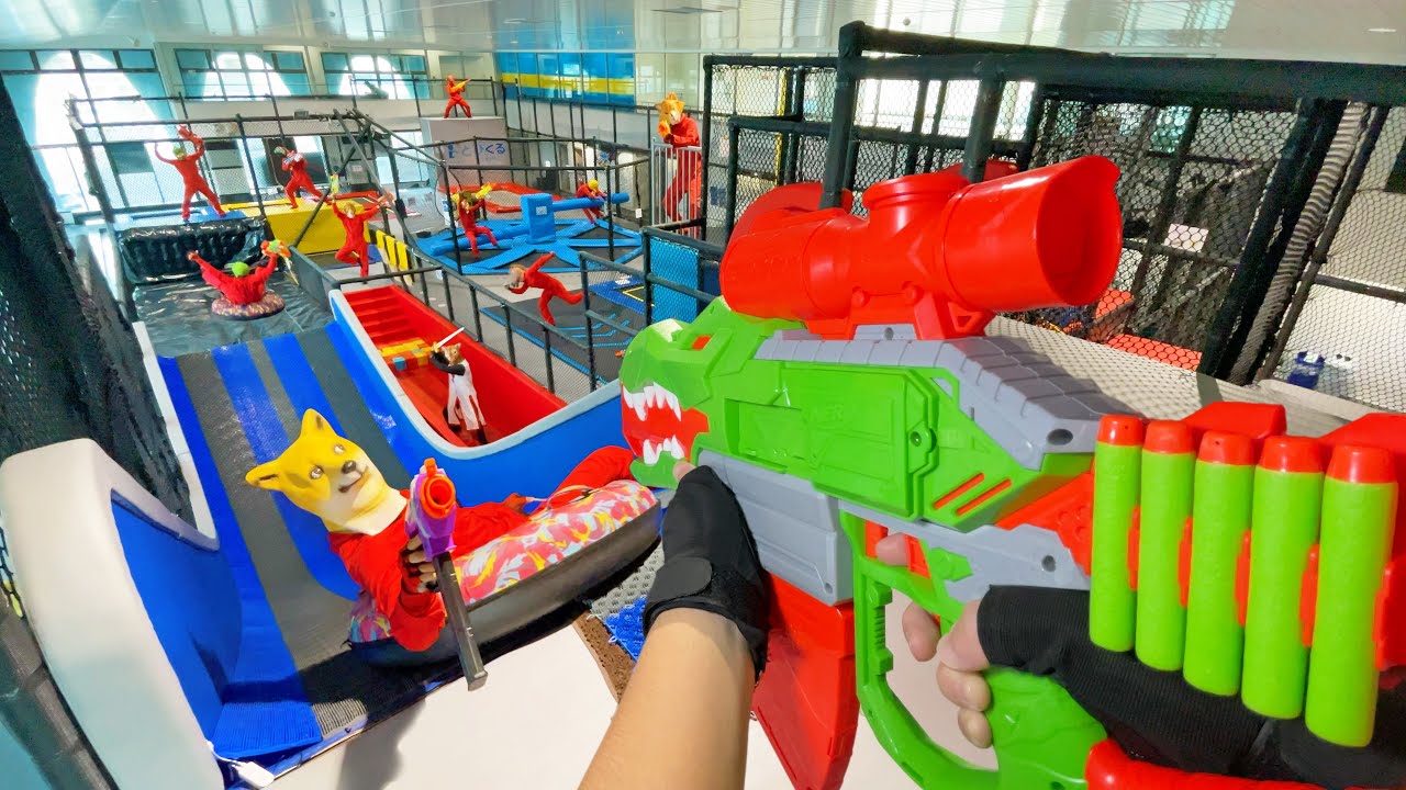 Nerf War | Amusement Park Battle 26 (Nerf First Person Shooter) - YouTube