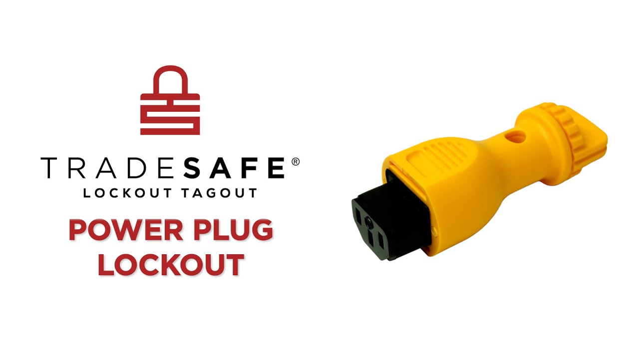 Detachable Power Cord Plug Lockout Device | TRADESAFE - YouTube