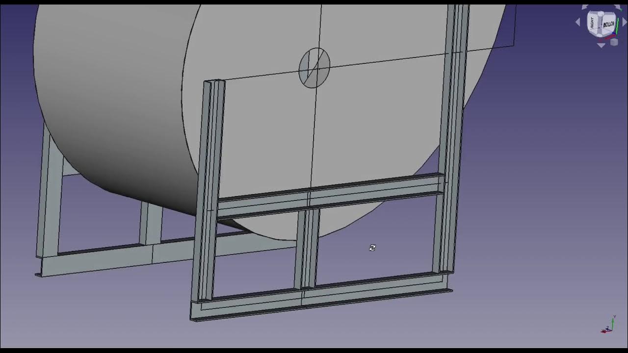 #freecad mechanical engineering. all work steps of a construction with ...