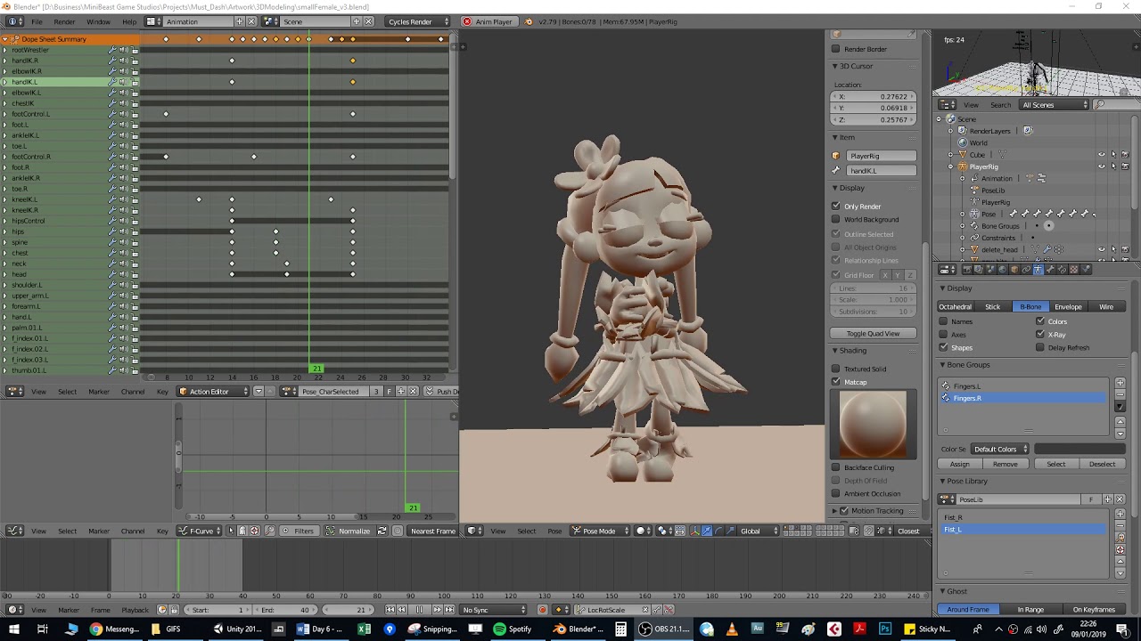 005 Idle Anim for the 4th Character - YouTube