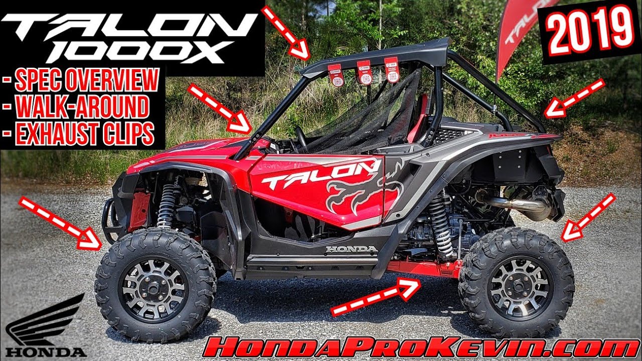 2019 Honda TALON 1000X Review of Specs / Walk-Around / Start-Up ...