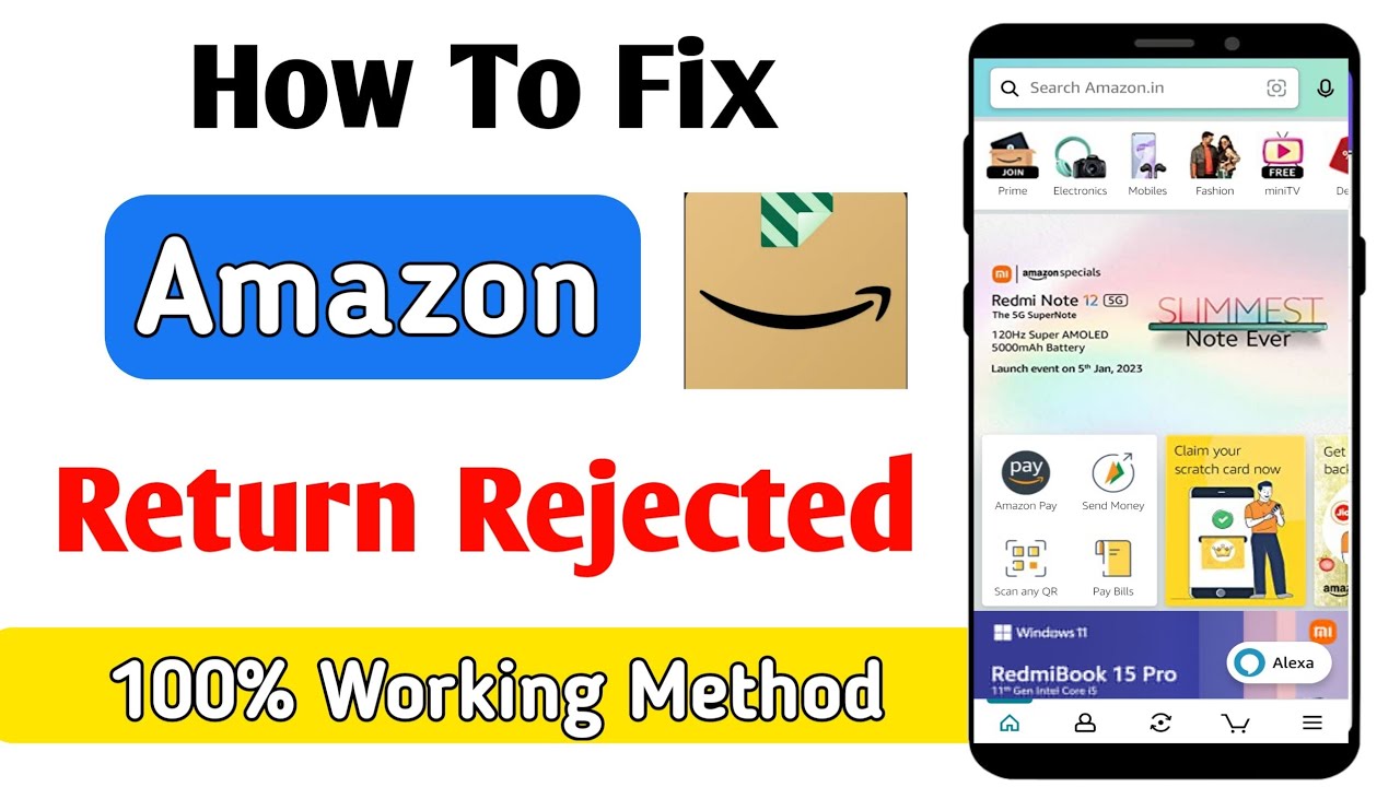 amazon return rejected | amazon me order reject hone par kya kare - YouTube