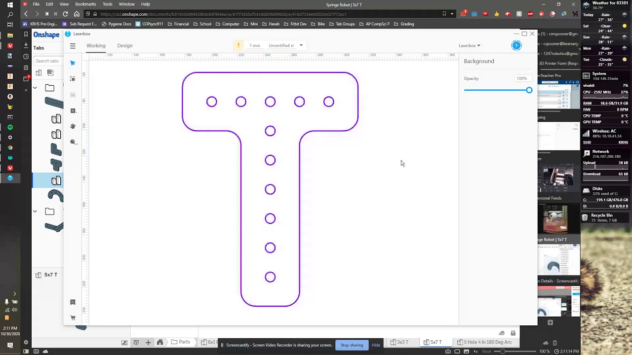 Robot Arm in OnShape 5 - Export to LaserBox - YouTube
