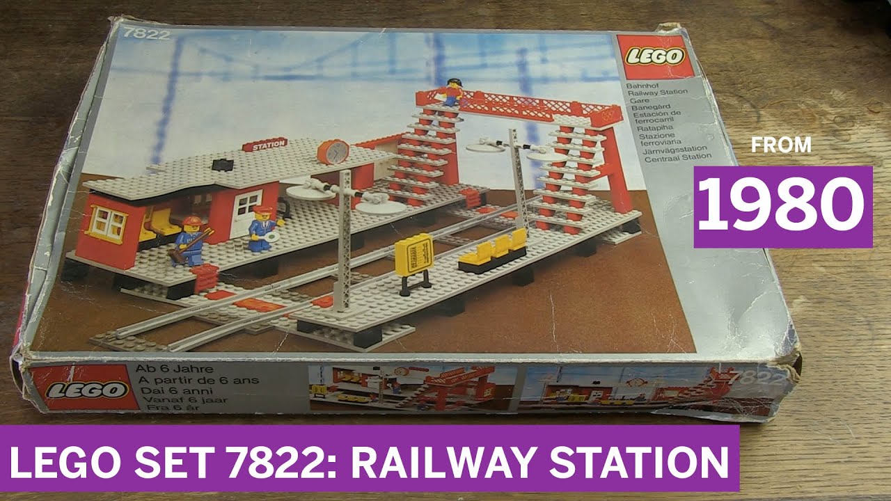 unbox, build and review of Legoset 7822 Railway Station from 1980! # ...