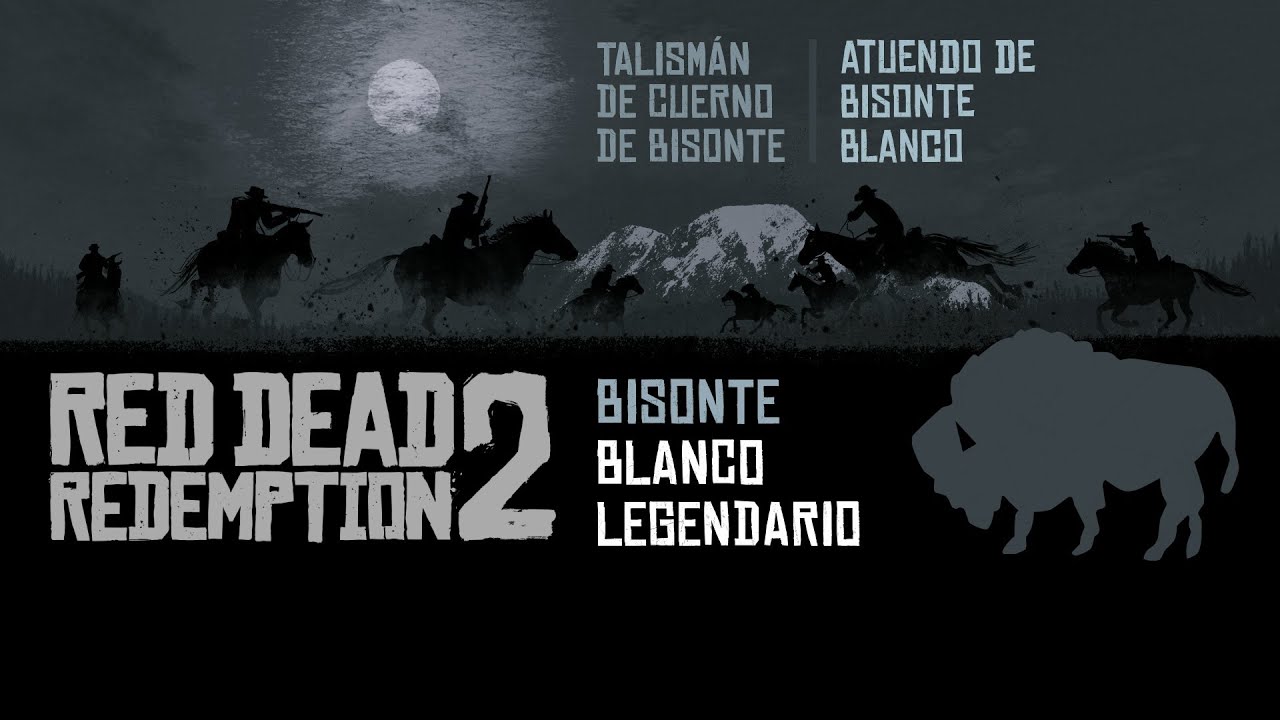 Red Dead Redemption II - BISONTE BLANCO LEGENDARIO (TALISMÁN DE CUERNO ...