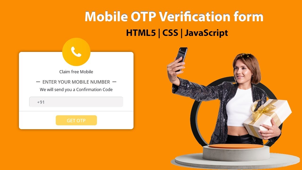 Mobile Otp Verification Form Using Html5 Css And Javascript 7418