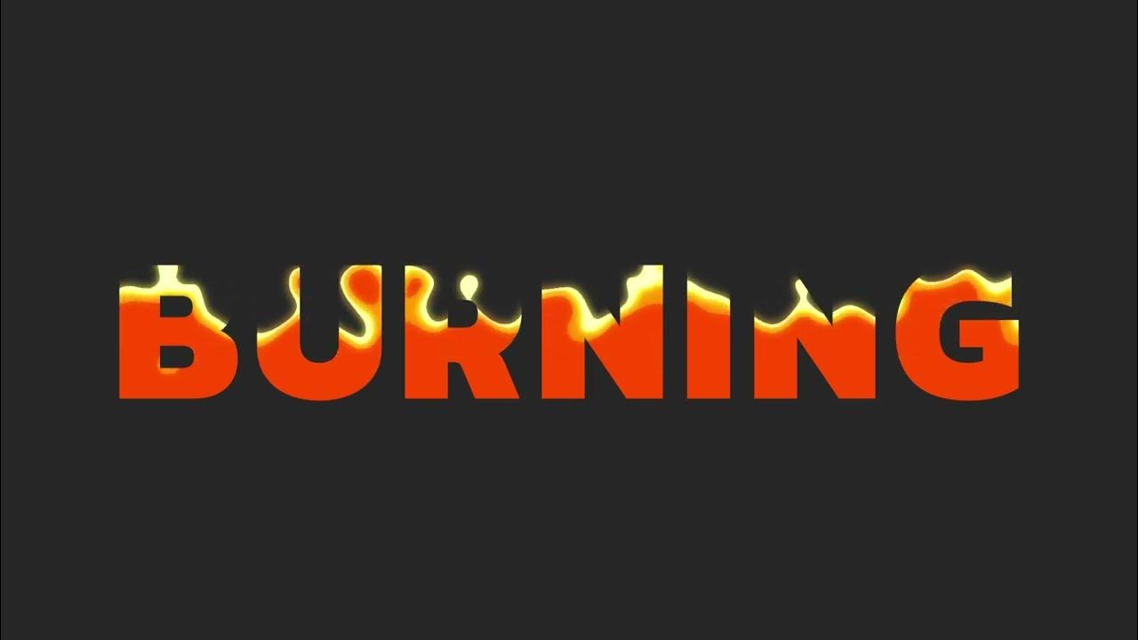 Burning Text Animation - Ae - YouTube