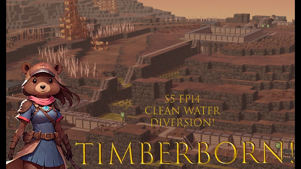 Diversion Channel 3.69! How do sluices work again? Timberborn HARD MODE ...