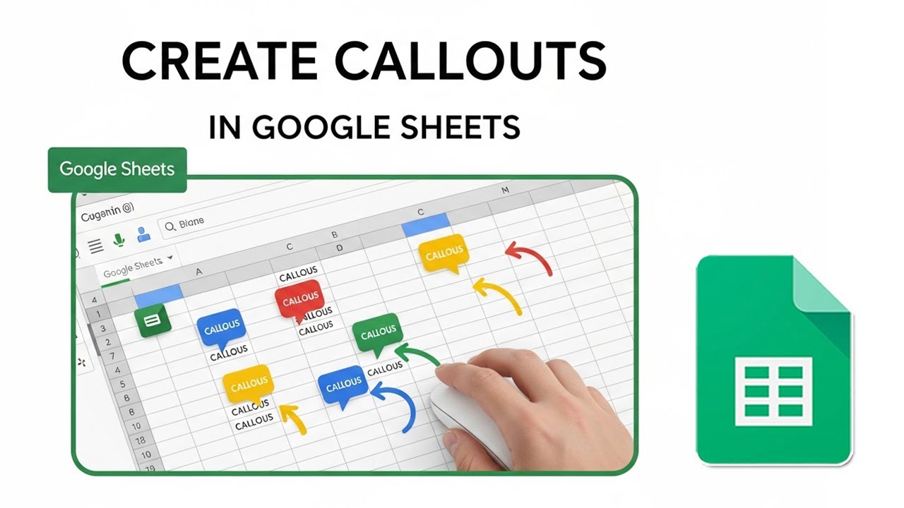 How to create callouts in google sheets || BACK-SPACE - YouTube