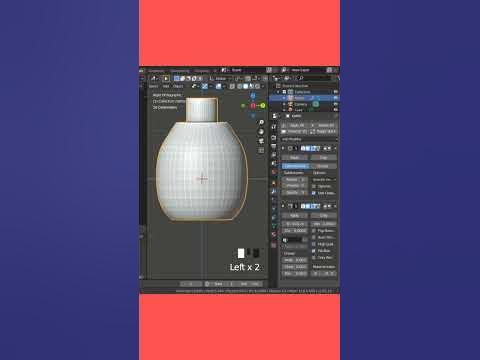 Potion bottle in blender. #blender #model #tutorial - YouTube