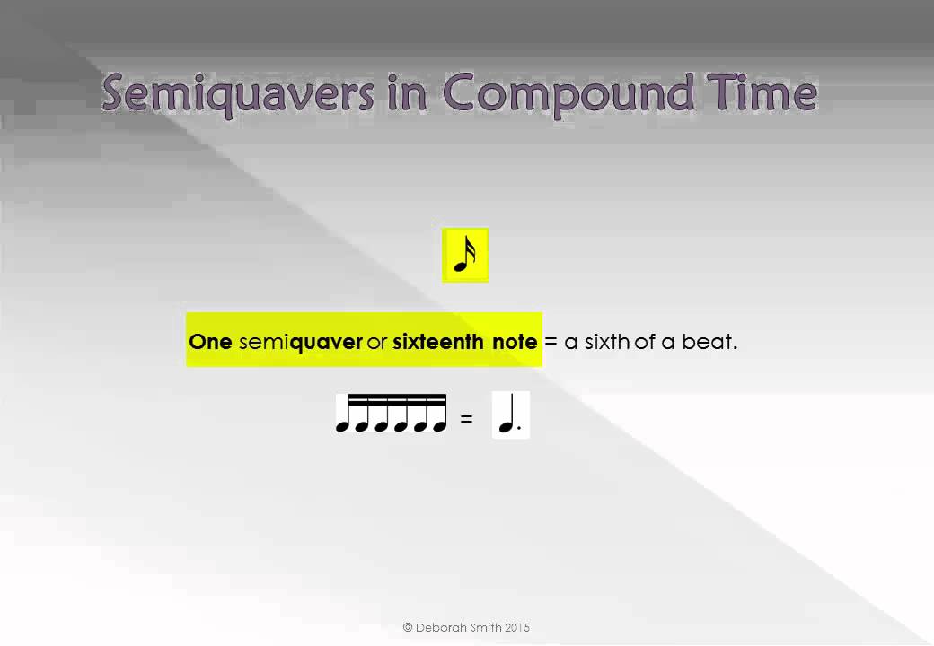 S4 Video 1: Semiquavers in Compound Time - YouTube