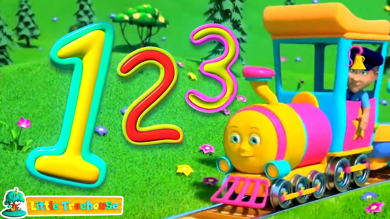 Numbers Train, 123 Song + More Nursery Rhymes And Preschool Videos ...