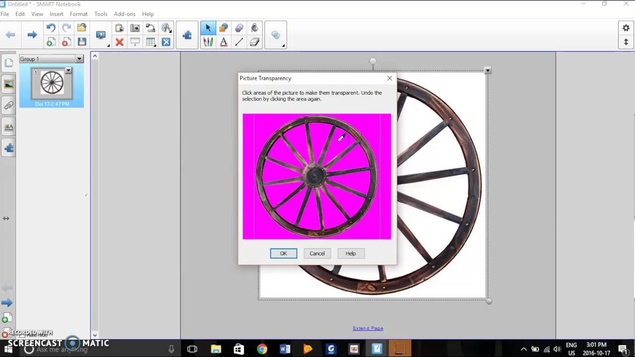 Smart NoteBook Tutorial on Image Transparency & Object Animation # ...