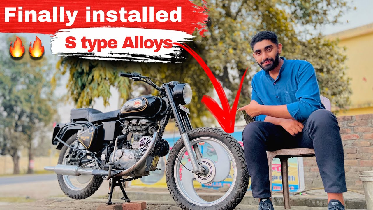 Finally installed S type Alloys in Bullet Modified 350🔥🔥 - YouTube