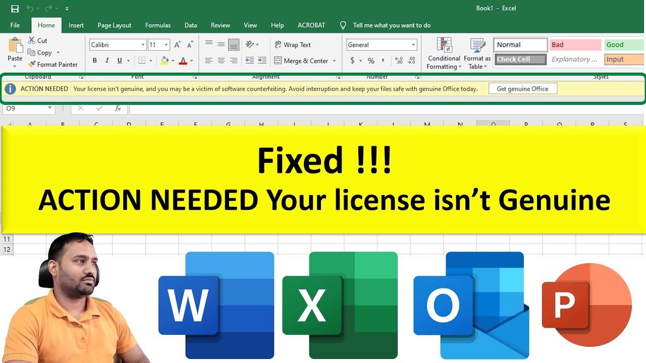 Action needed your license isn't genuine, Get genuine Office Fixed ...