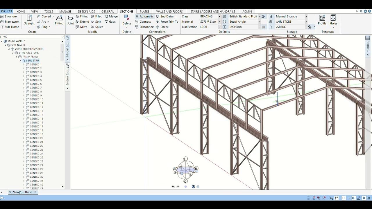 Structural modeling in E3D - YouTube