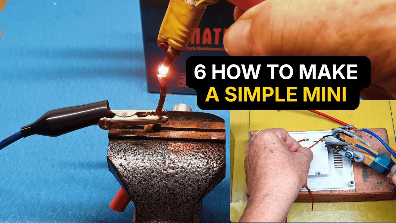 6 How to make a simple mini welder at home! Creative Top Trick - YouTube