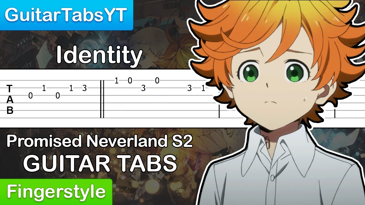 The Promised Neverland S2 OP - Identity Guitar Tutorial [TABS ...
