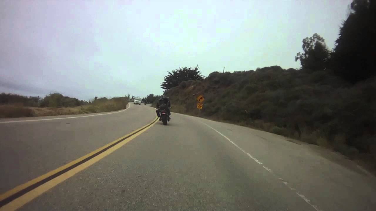 Triumph Bonneville on Pacific Coast Highway (Highway 1) - YouTube