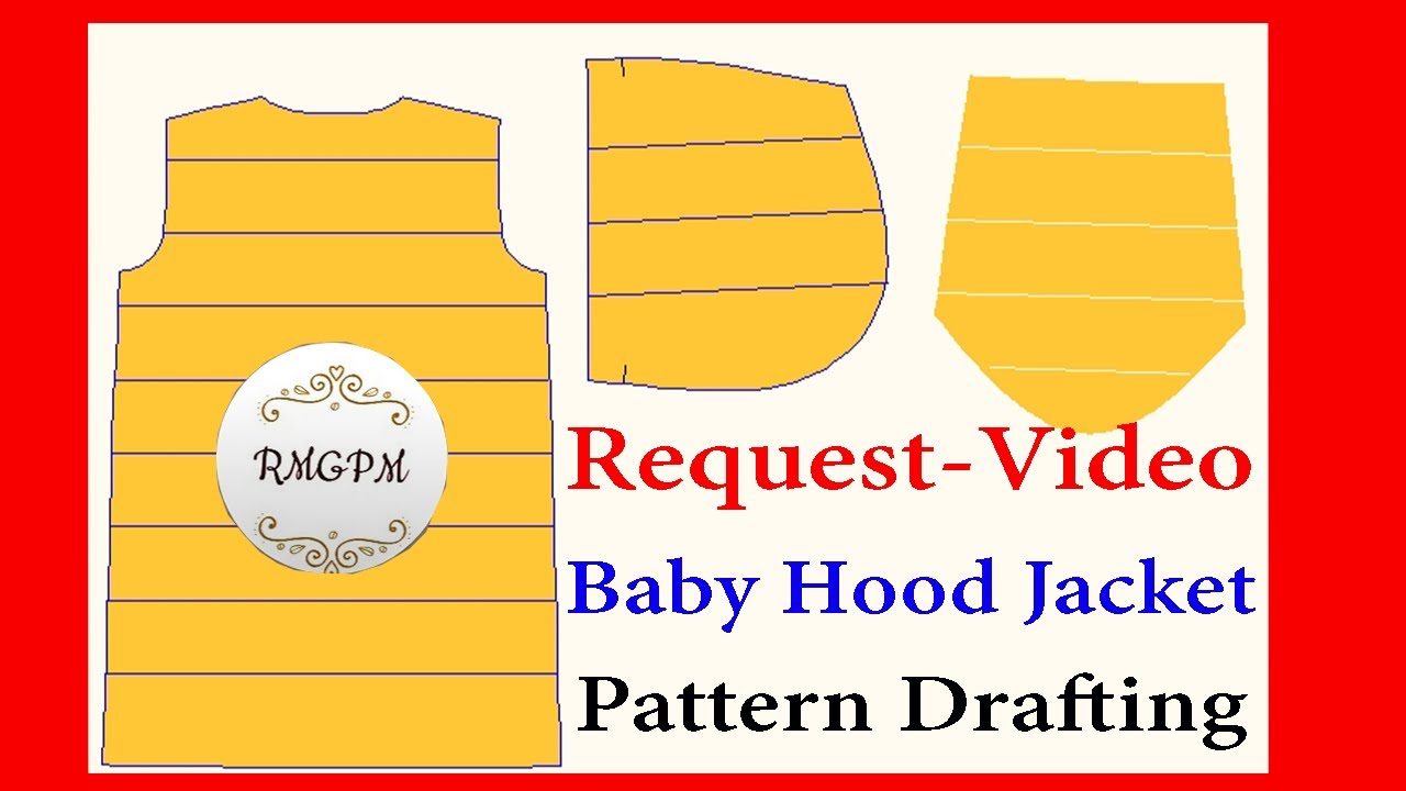 Baby hood jacket pattern making tutorials | jacket pattern draft ...