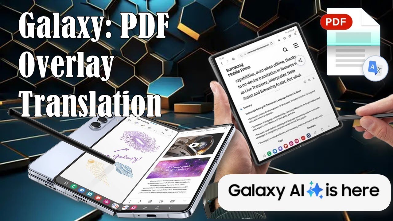 Never Struggle with Foreign Text Again. Galaxy PDF Overlay Translation ...