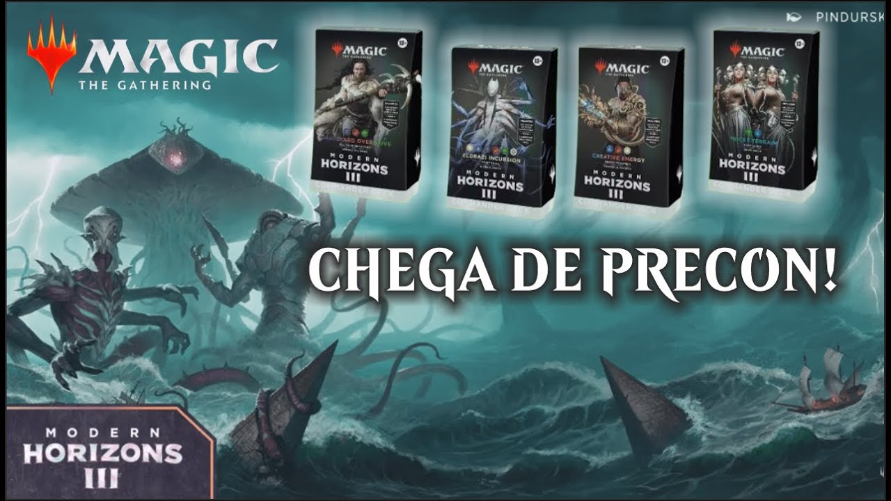 Commander ou Modern? Tem deck precon em tudo Dona Wizards? Vem ai ...