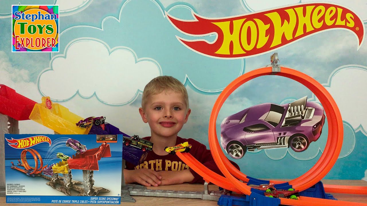 Хот Вилс Трек Суперскоростная трасса открываем и играем Hot Wheels ...