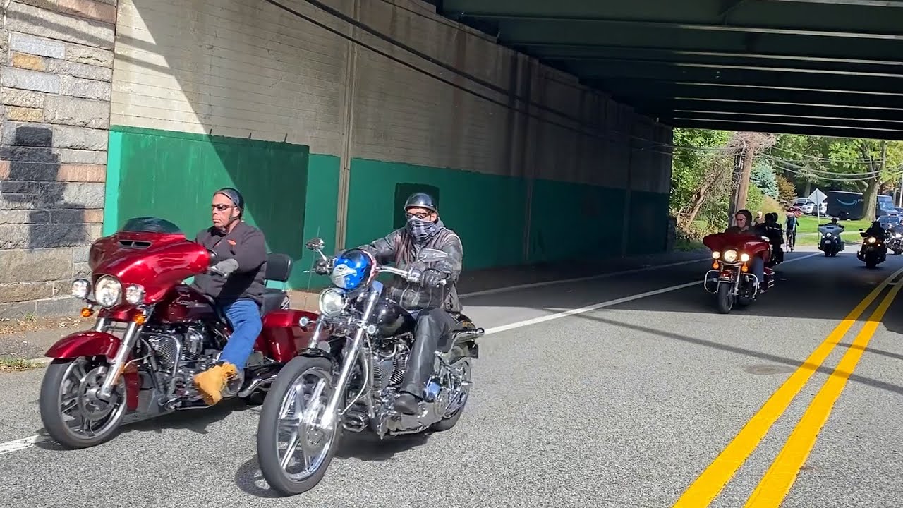 Motorcycle Run on the Road in NJ 2022 - YouTube