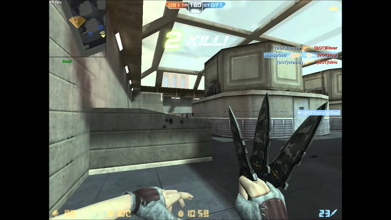 [CSO]Triple Tactical Knife Trick - YouTube