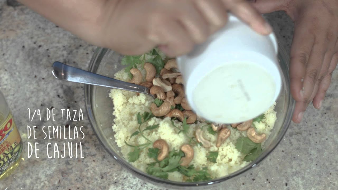 Cuscús con Limón y Semillas de Cajuil - YouTube