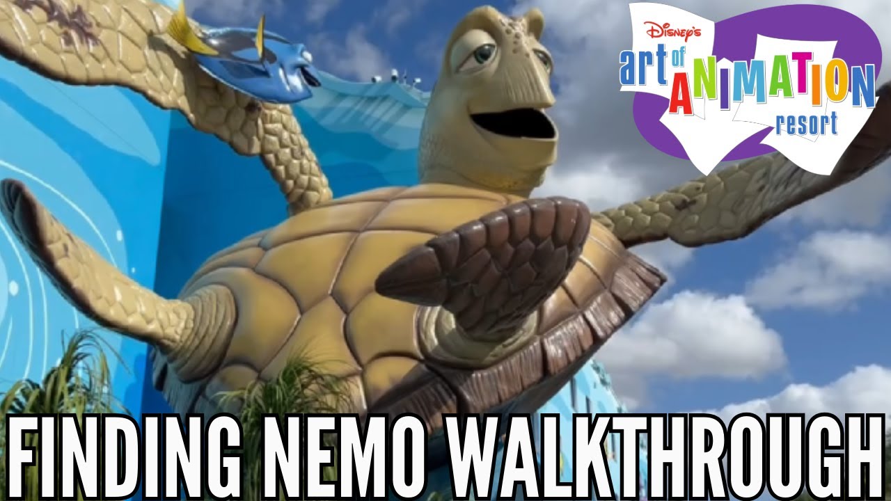 Finding Nemo Walkthrough at Art of Animation Resort Disney World - YouTube