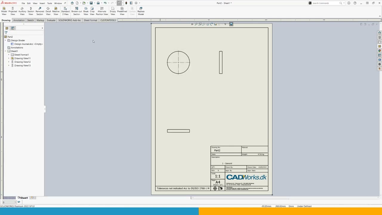 Solidworks And Customtools Custom Format Revision Template How To Set