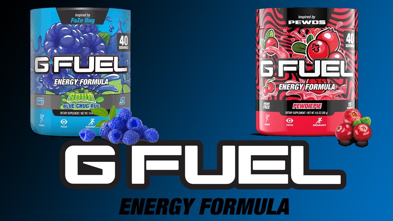 Gfuel Review (Pewdiepie and Sour Chug Rug) - YouTube