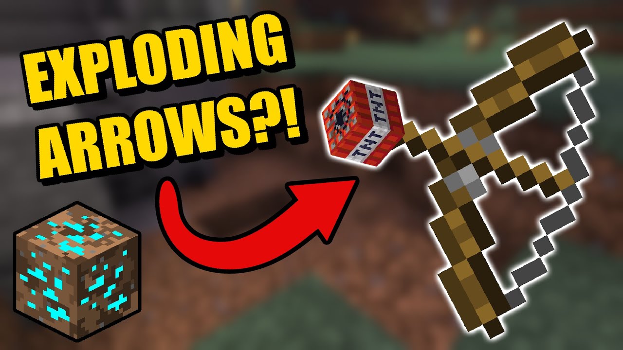 HOW TO MAKE EXPLODING TNT ARROWS - Make it Worse Datapack Tutorial ...