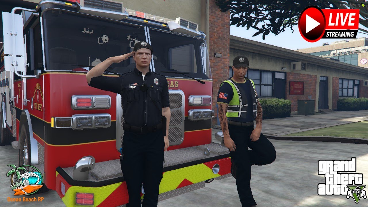 Live: Ocean Beach RP V3 Fire/EMS (Day 1) - YouTube