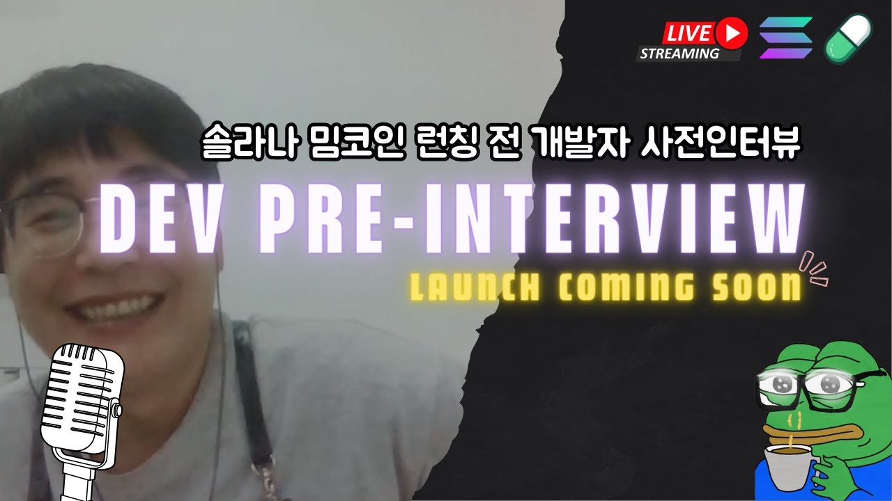 한국 솔라나 밈코인 런칭 전 DEV 사전 인터뷰 / PUMP.FUN 예정 / Pre-launch Interview with DEV of Korean SOLANA meme ...