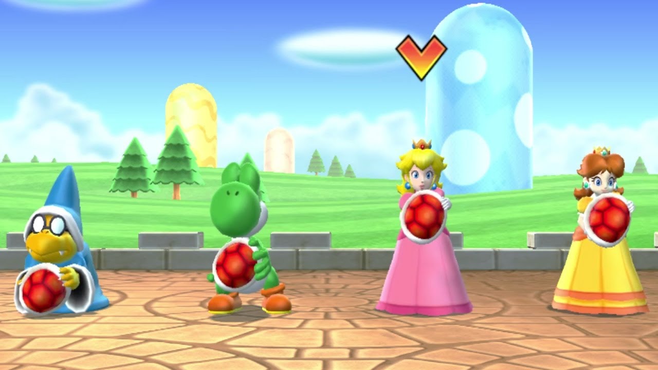 Mario Party 9 MiniGame - Fungi Frenzy - Magikoopa vs Yoshi vs Peach vs ...