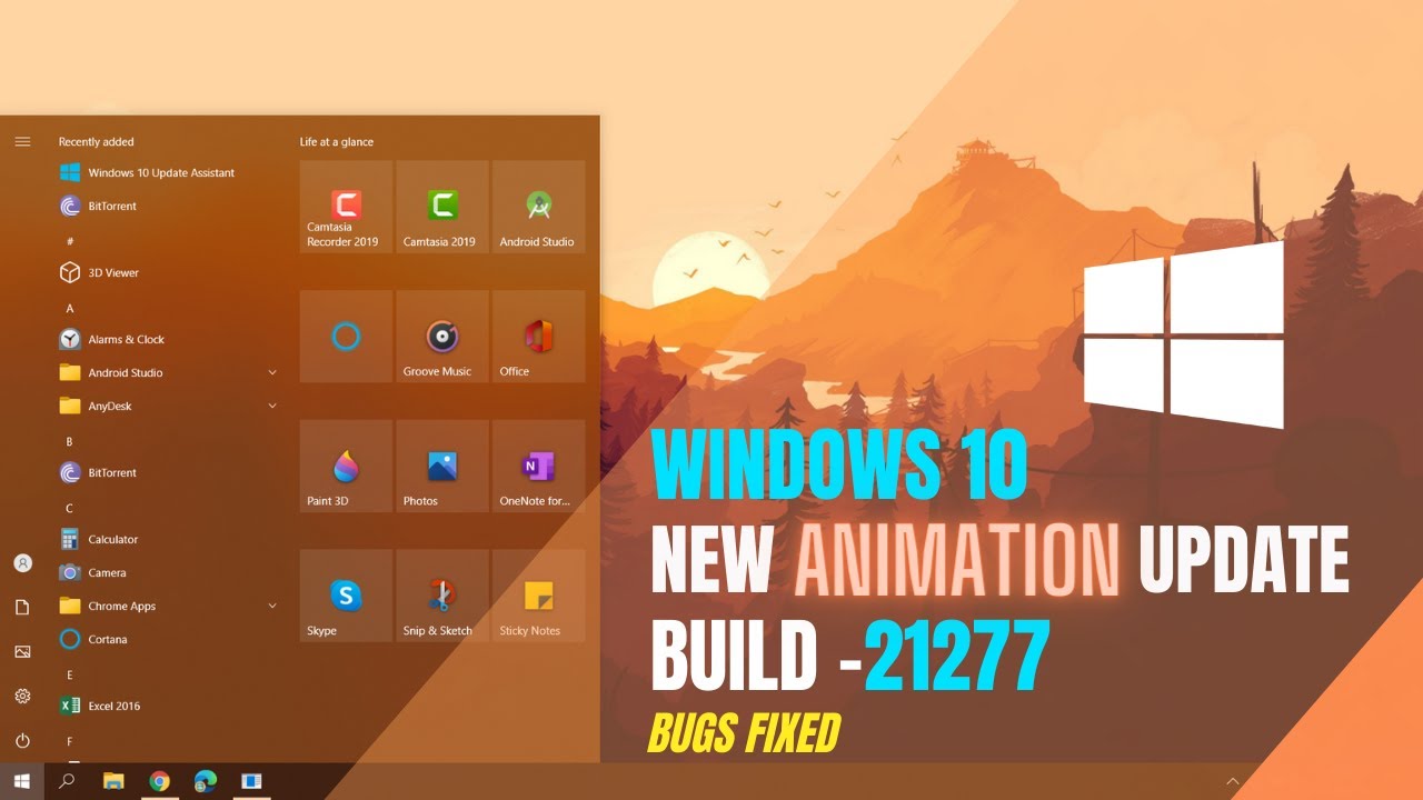 Latest Windows 10 Build 21277 With New Animation, Bug Fix | New Windows ...