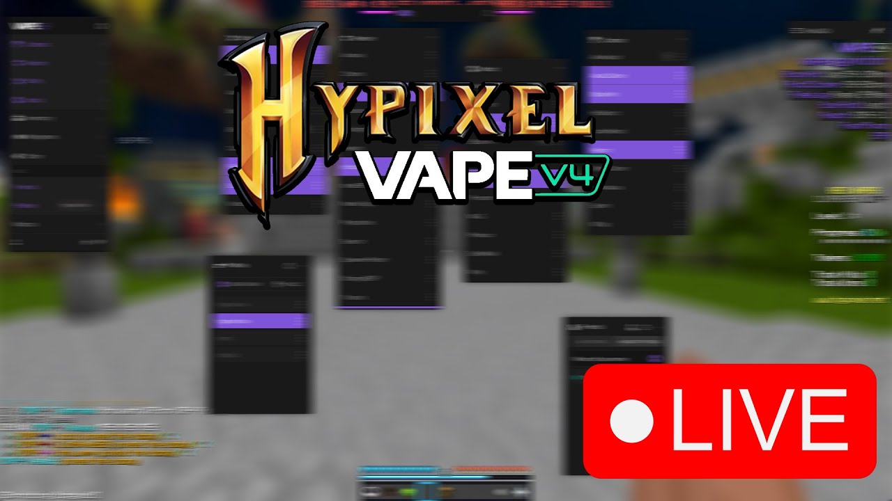 Minecraft Hypixel LIVE 🔥 | Insane PvP with Vape V4 Client (BedWars ...